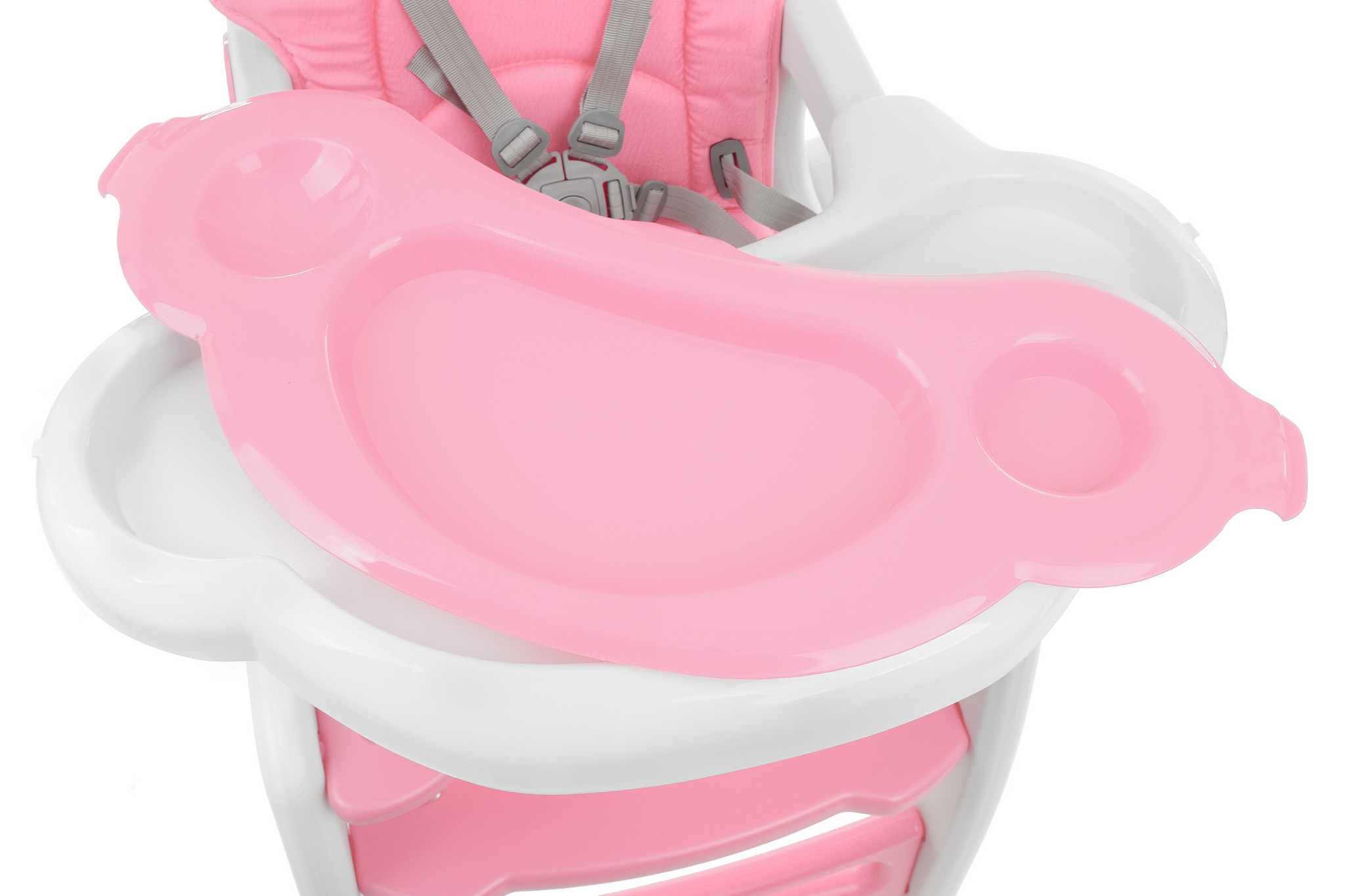 Babystol barnestol til mating 3i1 gyngestol stol med bord ECOTOYS Rosa ...