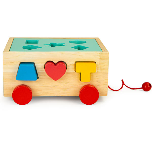 Treleker sorteringsvogn med klosser – pedagogisk kube for barn ECOTOYS ...